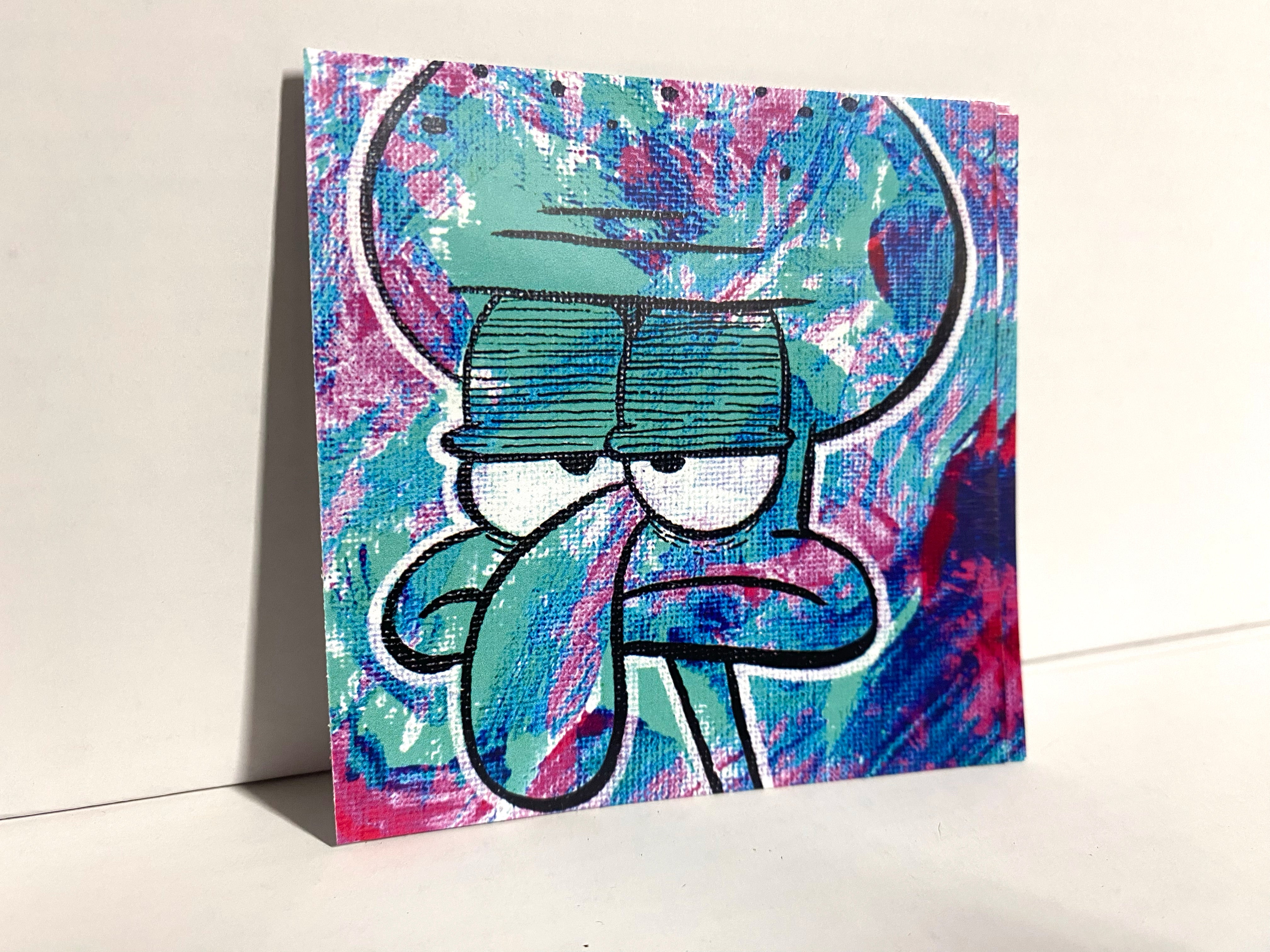 Grumpy Squid STICKER – SouthStreetArtMart