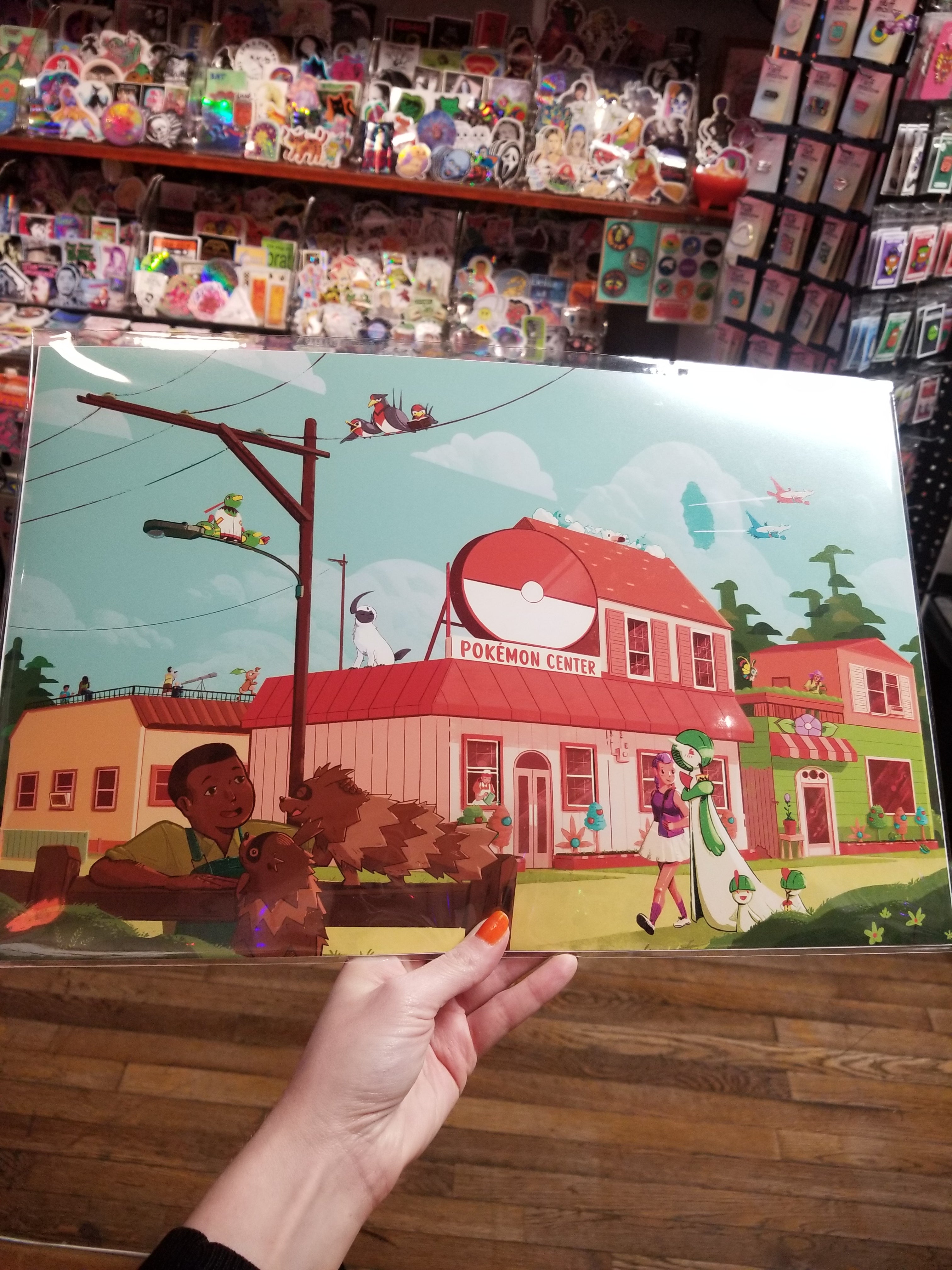 Poke Center POSTER PRiNT – SouthStreetArtMart