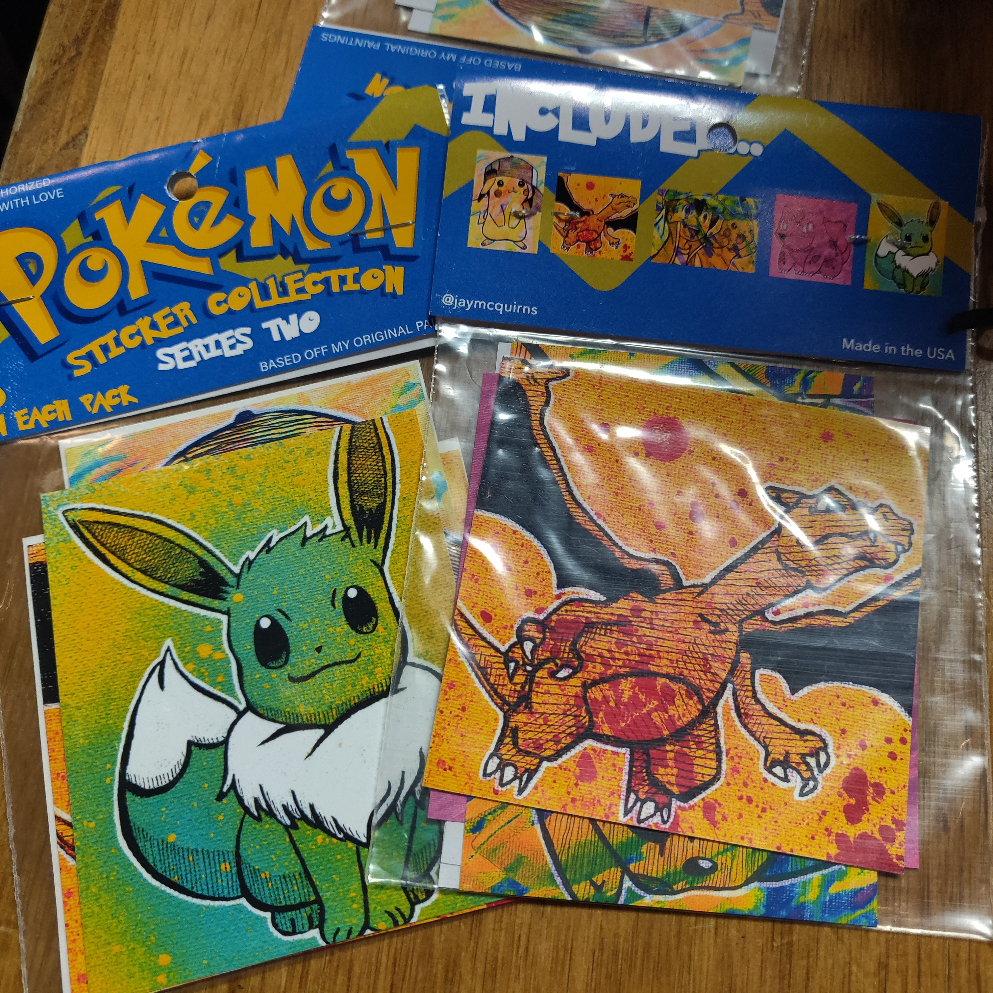 Poke Mon Series Two STICKER PACK – SouthStreetArtMart